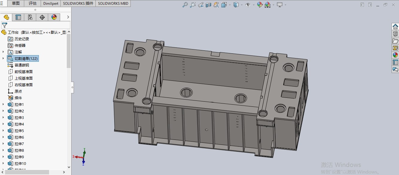 27K-2000B框架式液压机160_SOLIDWORKS 2018_模型图纸下载 – 懒石网