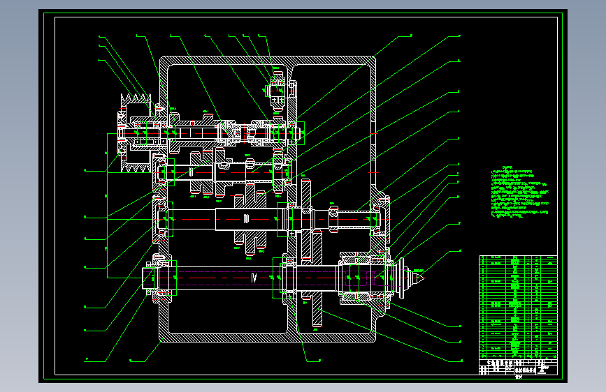 ca6140主轴箱课程设计 CAD+说明书_AutoCAD 2007_模型图纸下载 – 懒石网