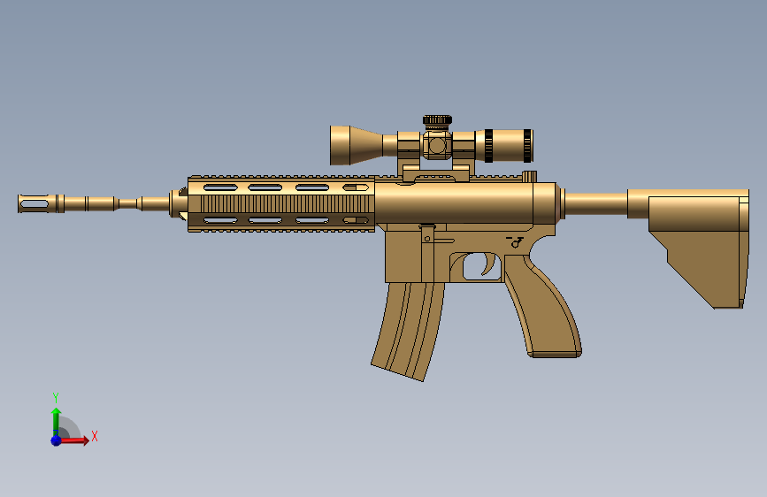 m416_SOLIDWORKS _模型图纸下载 – 懒石网