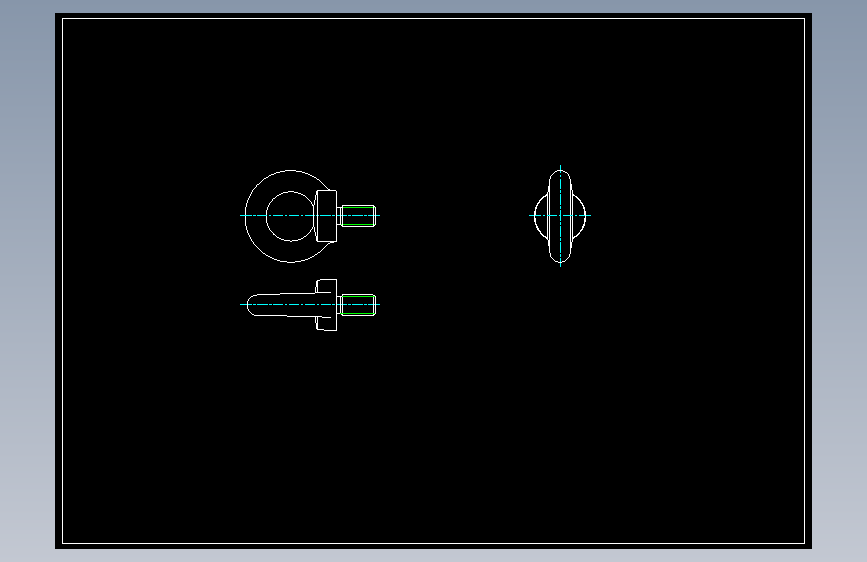 活节螺栓 - GB 825-88_AutoCAD 2000_模型图纸下载 – 懒石网