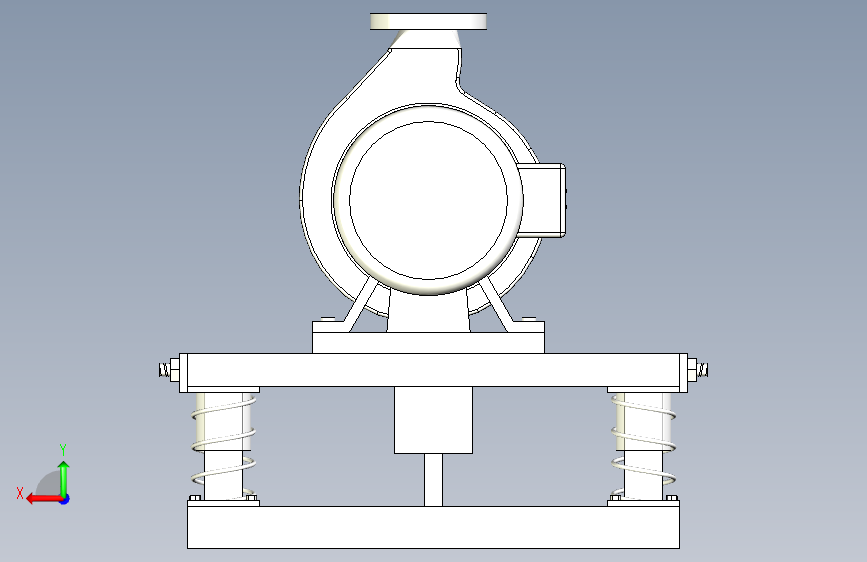 卧式水泵及隔振装置三维图=1100961=50_Parasolid_模型图纸下载 – 懒石网