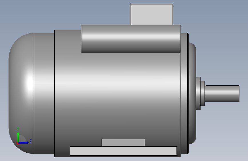 异步电机DJ_YS系列(IP44)_IMB3型_YS-90L-4_SOLIDWORKS 2006_模型图纸下载 – 懒石网