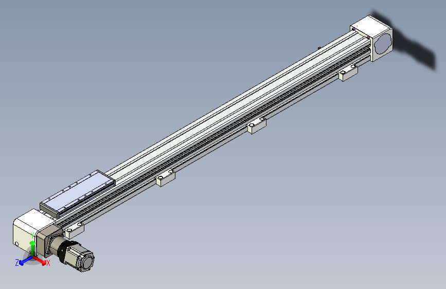 同步带滑台-欧规B8-L176-S1100-L-ZP40-D3-N5_STEP_模型图纸下载 – 懒石网