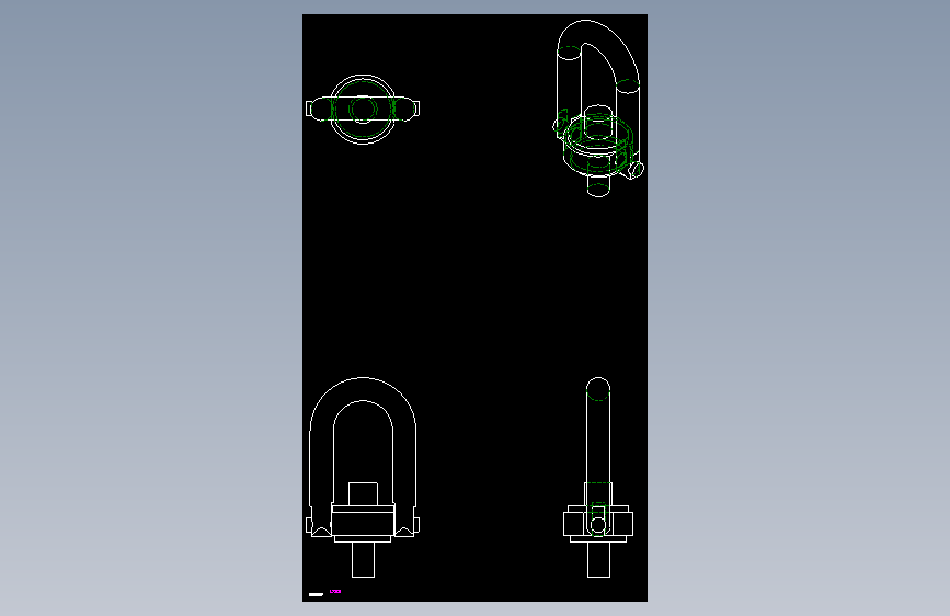 安全吊環J.-2D多系列多零件图纸模型_AotuCAD dxf_模型图纸下载 – 懒石网