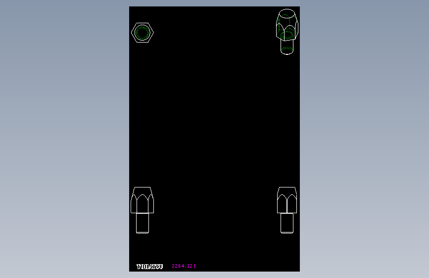 定位配件2264-2D多系列多零件图纸模型_AotuCAD dxf_模型图纸下载 – 懒石网