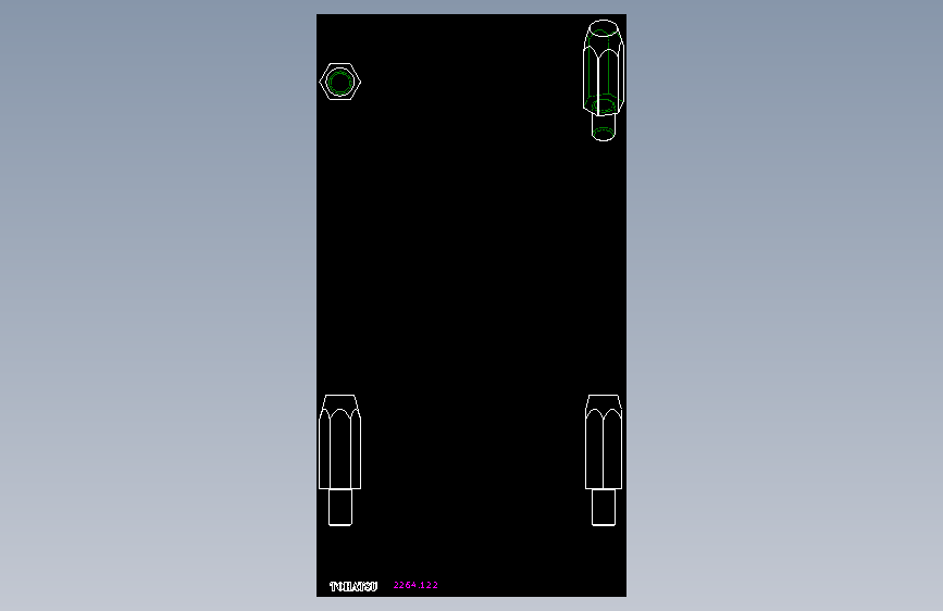 定位配件2264-2D多系列多零件图纸模型_AotuCAD dxf_模型图纸下载 – 懒石网