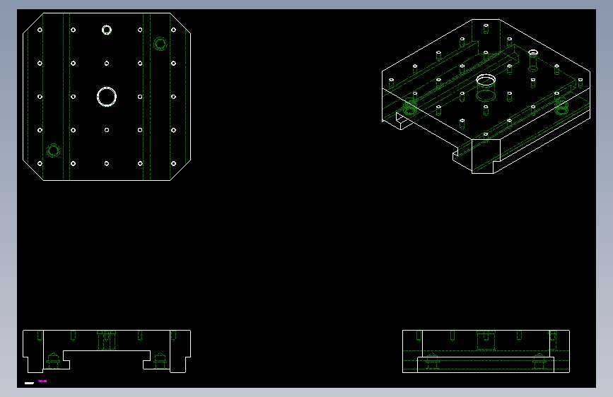 基板1901-2D多系列多零件图纸模型_AotuCAD dxf_模型图纸下载 – 懒石网