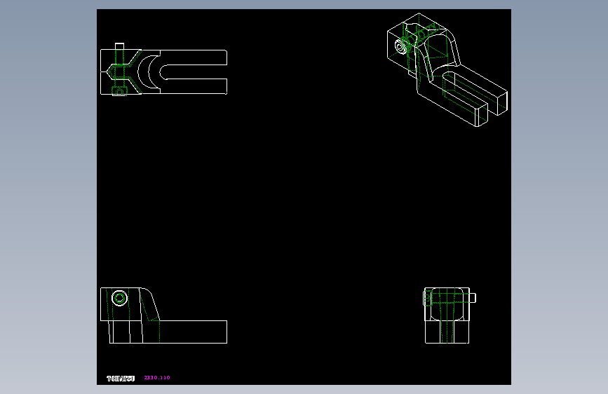 夾具2330(B)-2D多系列多零件图纸模型_AotuCAD dxf_模型图纸下载 – 懒石网