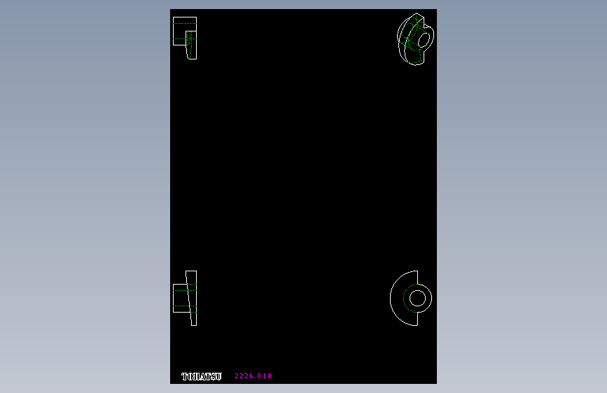 扣件2226(A)-2D多系列多零件图纸模型_AotuCAD dxf_模型图纸下载 – 懒石网