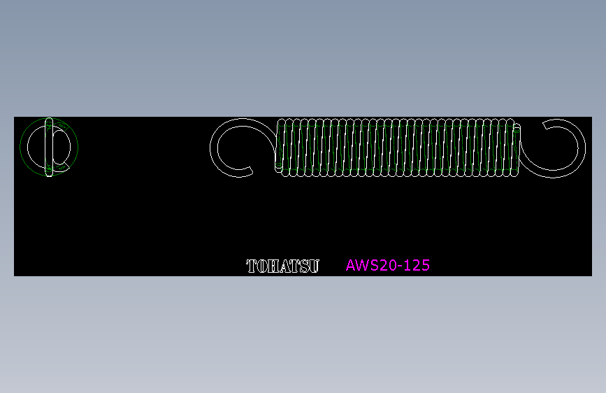 拉伸彈簧AWS.BWS-2D多系列多零件图纸模型_AotuCAD dxf_模型图纸下载 – 懒石网
