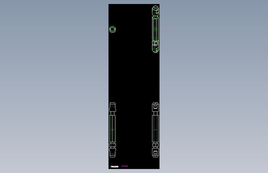 鏈條螺絲(Double End)CBD1-2D多系列多零件图纸模型_AotuCAD dxf_模型图纸下载 – 懒石网