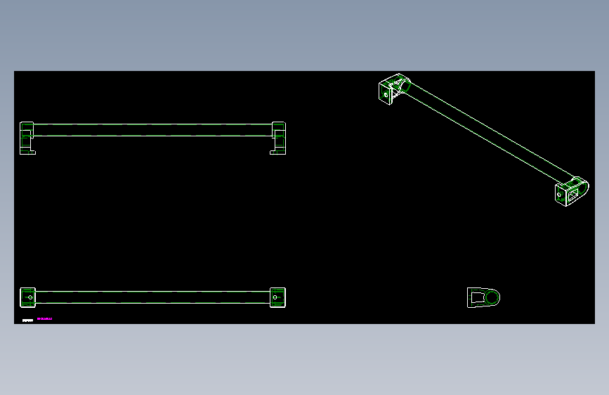 取手(鋁合金)(A)RR-2D多系列多零件图纸模型_AotuCAD dxf_模型图纸下载 – 懒石网