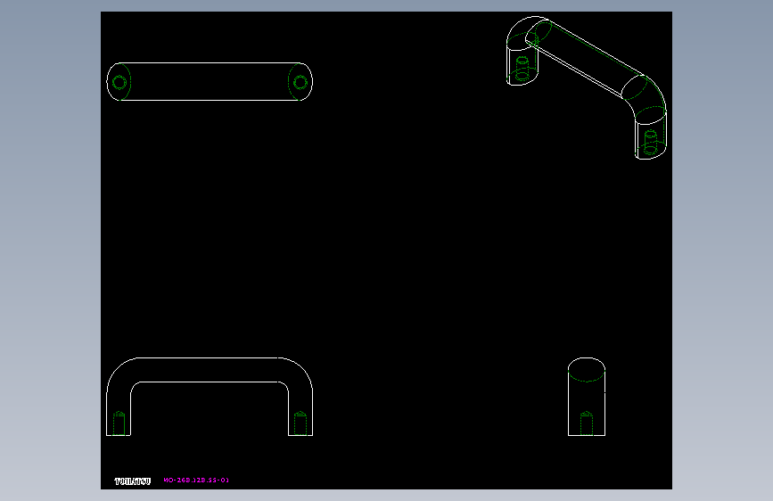 取手(鋁合金)(C)MO-2D多系列多零件图纸模型_AotuCAD dxf_模型图纸下载 – 懒石网