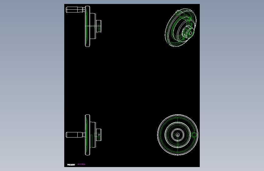 手輪(安裝重力指示器用)(A)DHW-2D多系列多零件图纸模型_AotuCAD dxf_模型图纸下载 – 懒石网
