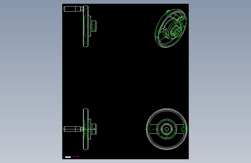 手輪(安裝重力指示器用)(B)DHW-2D多系列多零件图纸模型_AotuCAD dxf_模型图纸下载 – 懒石网