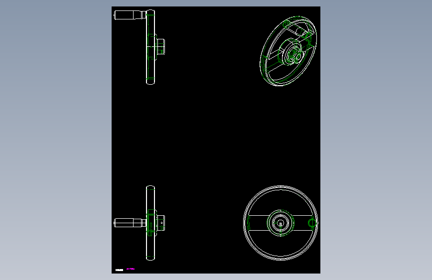 手輪(安裝重力指示器用)(B)DHW-2D多系列多零件图纸模型_AotuCAD dxf_模型图纸下载 – 懒石网