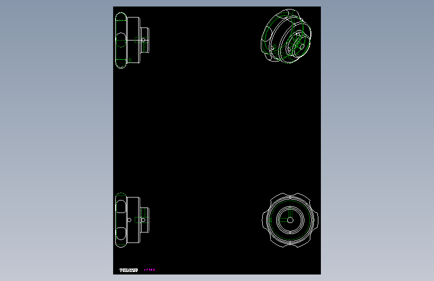 手輪(安裝重力指示器用)DHK-2D多系列多零件图纸模型_AotuCAD dxf_模型图纸下载 – 懒石网