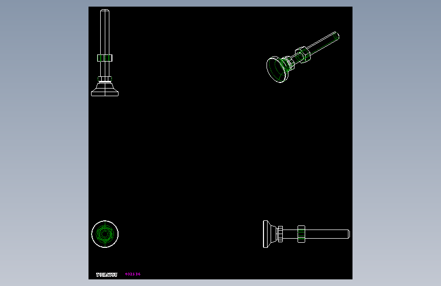 水平調整腳座(SUS製)LM-2D多系列多零件图纸模型_AotuCAD dxf_模型图纸下载 – 懒石网