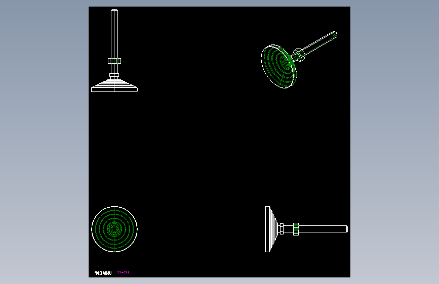 水平調整腳座(SUS製)LVA70-SUS-2D多系列多零件图纸模型_AotuCAD dxf_模型图纸下载 – 懒石网