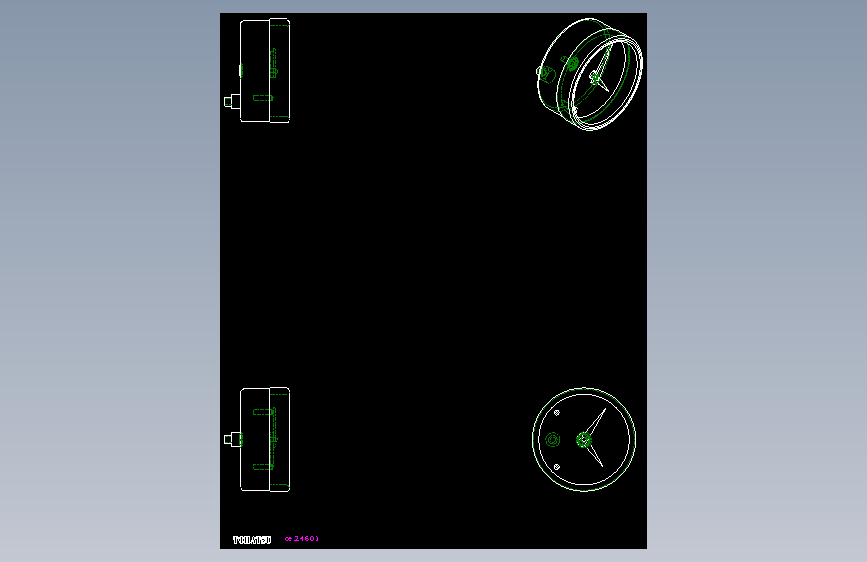 水平指示器PA01,PA02-2D多系列多零件图纸模型_AotuCAD dxf_模型图纸下载 – 懒石网