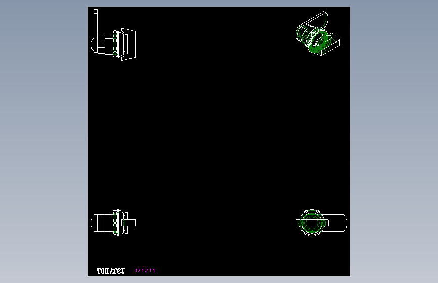 鎖CM-2D多系列多零件图纸模型_AotuCAD dxf_模型图纸下载 – 懒石网