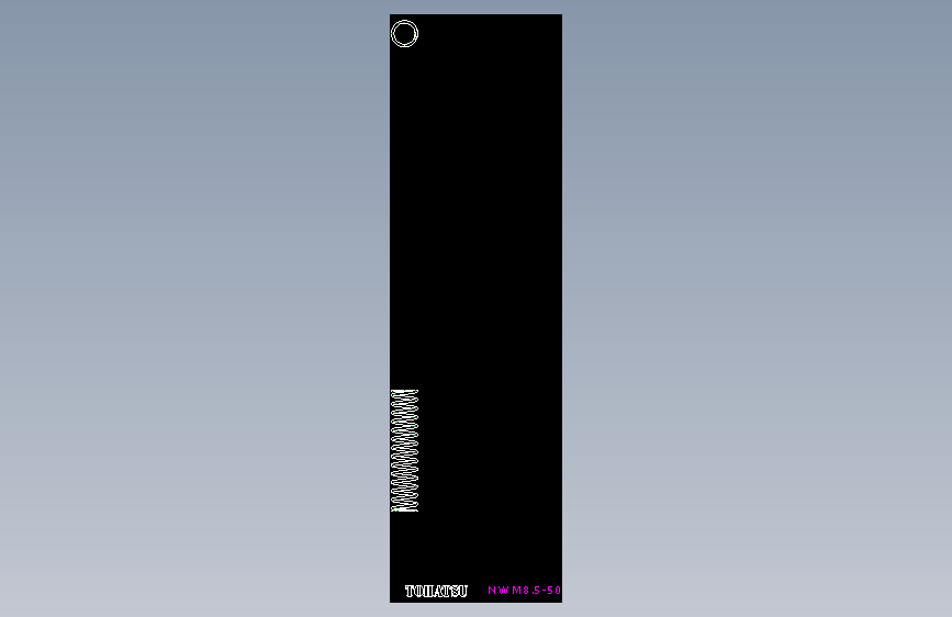 圓線彈簧(內徑標準型,40%壓縮量)NWM-2D多系列多零件图纸模型_AotuCAD dxf_模型图纸下载 – 懒石网