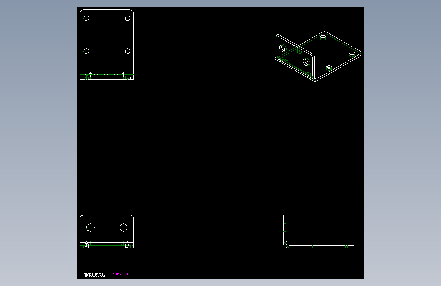 支架AST-1-2D多系列多零件图纸模型_AotuCAD dxf_模型图纸下载 – 懒石网