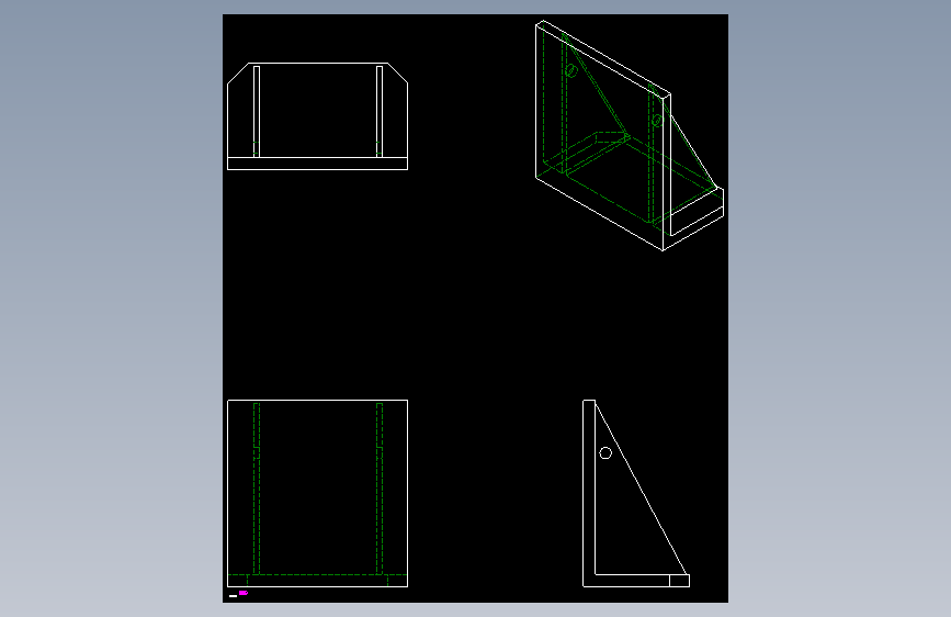 直角基座1910-2D多系列多零件图纸模型_AotuCAD dxf_模型图纸下载 – 懒石网