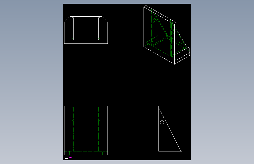 直角基座1910-2D多系列多零件图纸模型_AotuCAD dxf_模型图纸下载 – 懒石网
