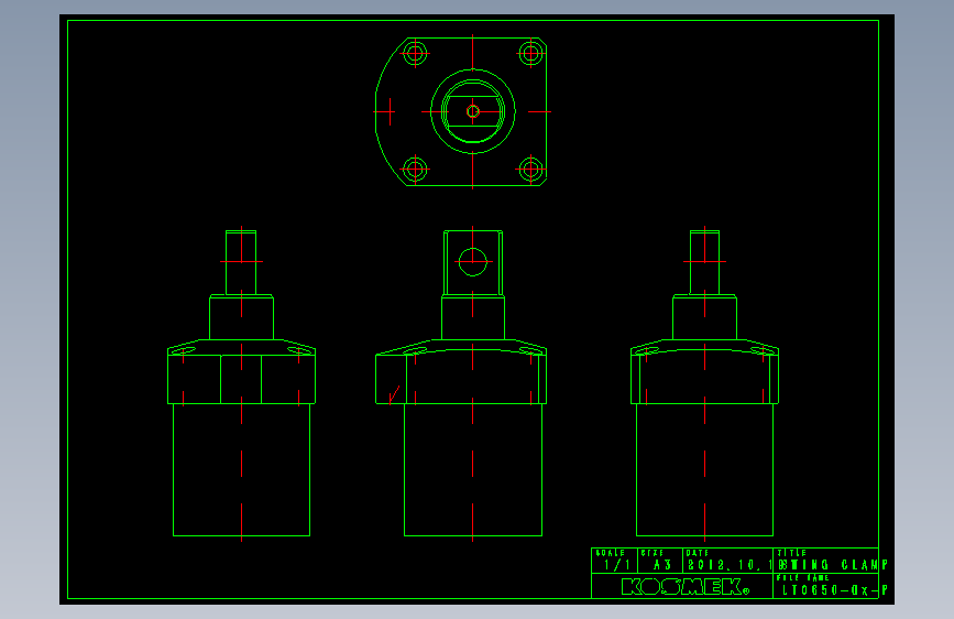 KOSMEKLT0650-Gx-P多系列多零件图纸模型多系列多零件图纸模型_AotuCAD dxf_模型图纸下载 – 懒石网