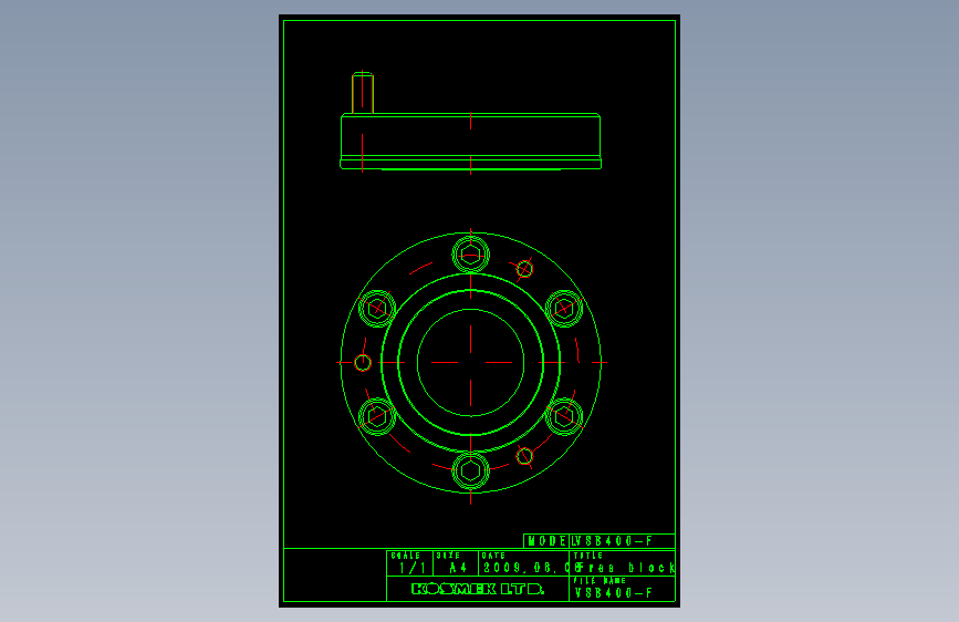 KOSMEKVSB400-F多系列多零件图纸模型多系列多零件图纸模型_AotuCAD dxf_模型图纸下载 – 懒石网