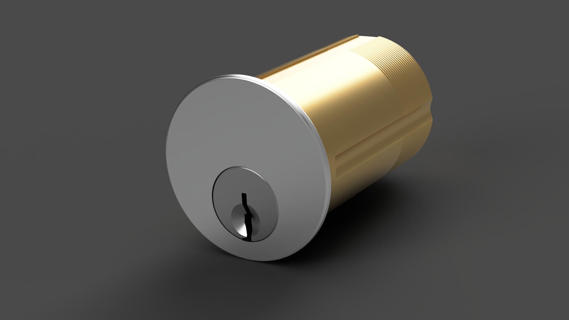 ILCO 7326带键插芯锁芯_STEP_模型图纸下载 – 懒石网