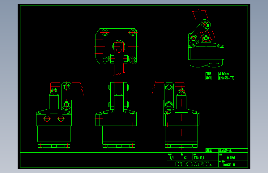 KOSMEKLKA0550-SR多系列多零件图纸模型_AotuCAD dxf_模型图纸下载 – 懒石网