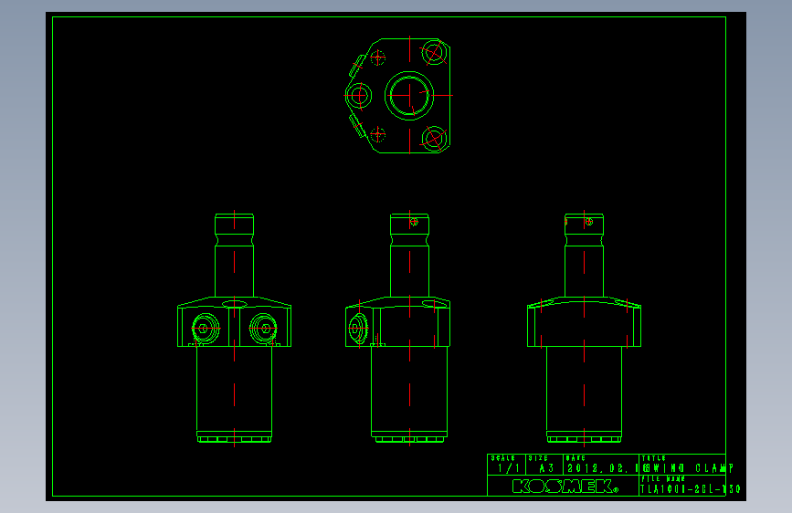 KOSMEKTLA1001-2CL-Y30多系列多零件图纸模型_AotuCAD dxf_模型图纸下载 – 懒石网