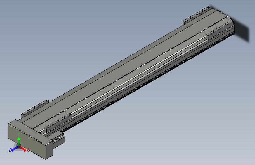 直线模组LHA21-S1450-L设计图纸_STEP_模型图纸下载 – 懒石网