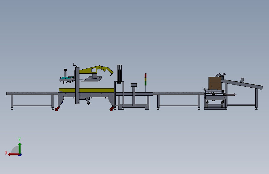 产品包装流水线沐风上传 Solidworks 2020 模型图纸下载 懒石网