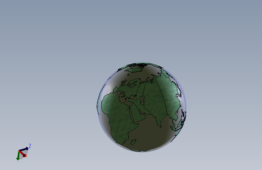 地球仪_SOLIDWORKS 2012_模型图纸下载 – 懒石网