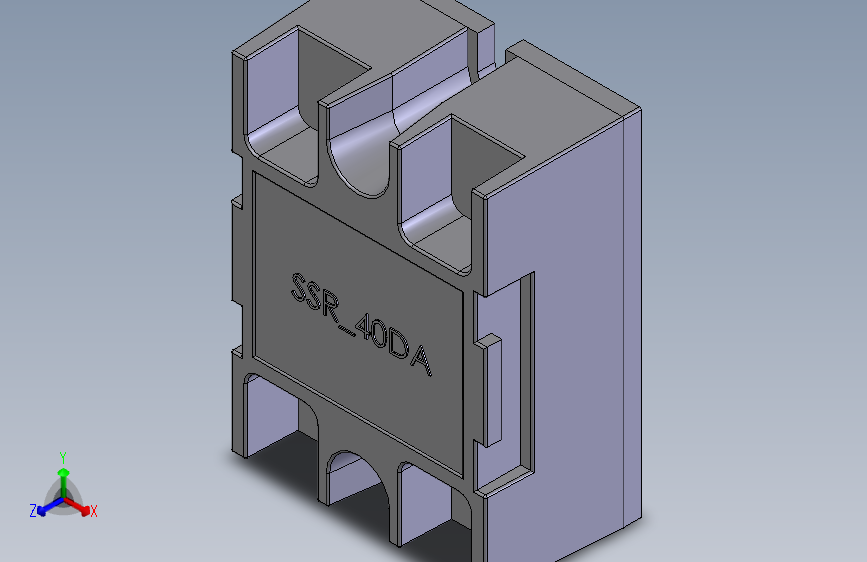 SSR_40DA 固态继电器_SOLIDWORKS 2011_模型图纸下载 – 懒石网