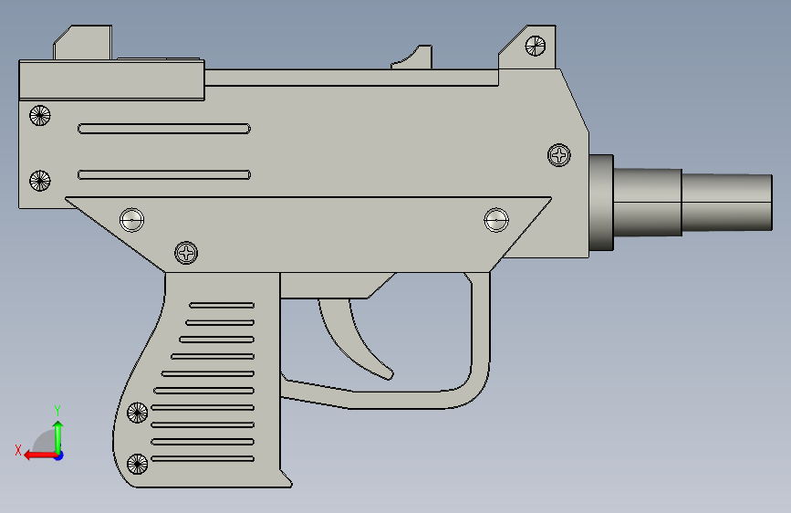 糖果手枪 3DM STP_STEP_模型图纸下载 – 懒石网