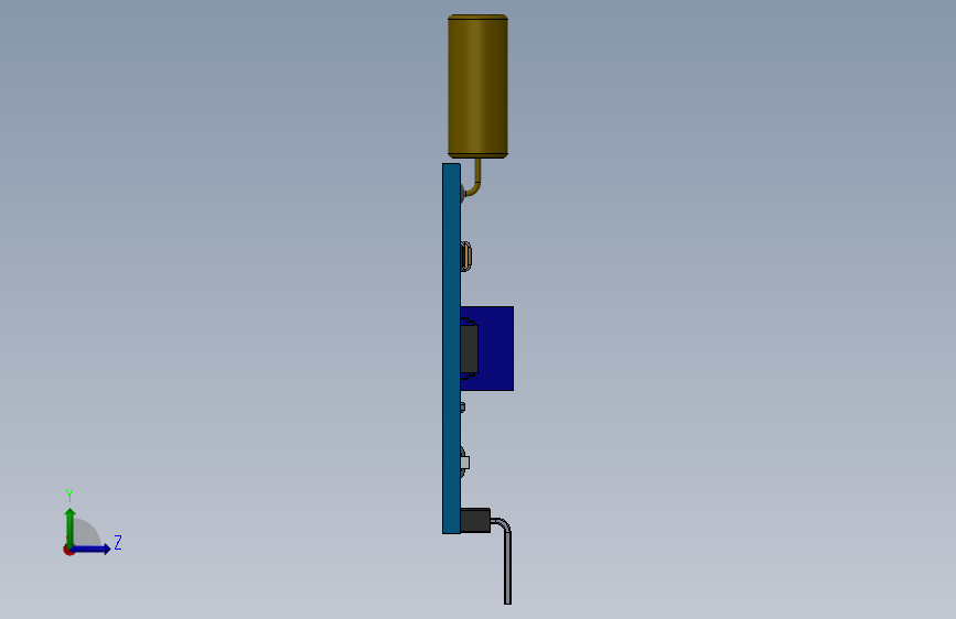 振动传感器SW-520+D_SOLIDWORKS 2018_模型图纸下载 – 懒石网