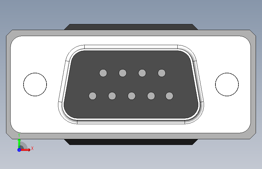 db9 male_SOLIDWORKS 2020_模型图纸下载 – 懒石网