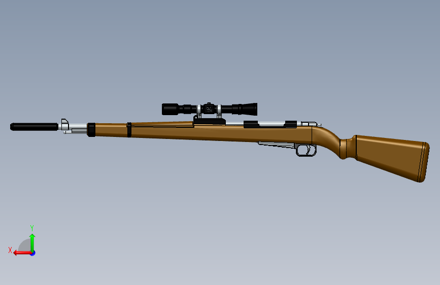 毛瑟98K_SOLIDWORKS _模型图纸下载 – 懒石网