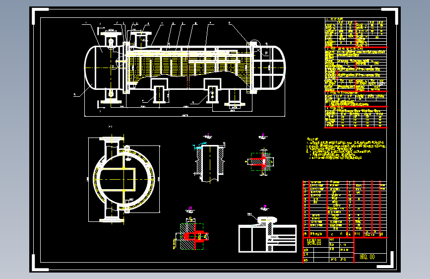 板式换热器_AutoCAD_模型下载 – 懒石网
