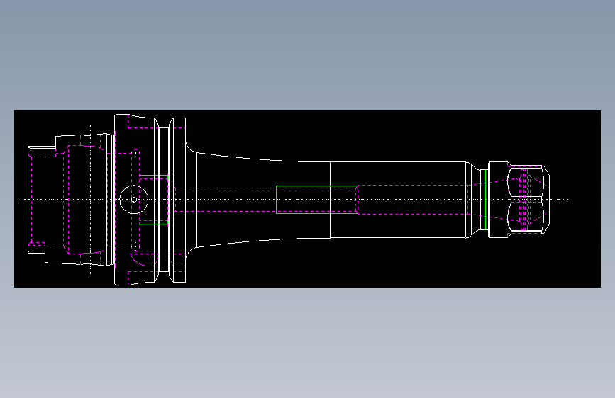 夹持技术-加工中心-刀柄-机械刀柄ER卡盘夹头_AutoCAD 2010_模型图纸下载 – 懒石网