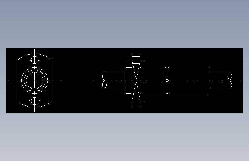 滚珠花键SPLFS_AotuCAD dxf_模型图纸下载 – 懒石网