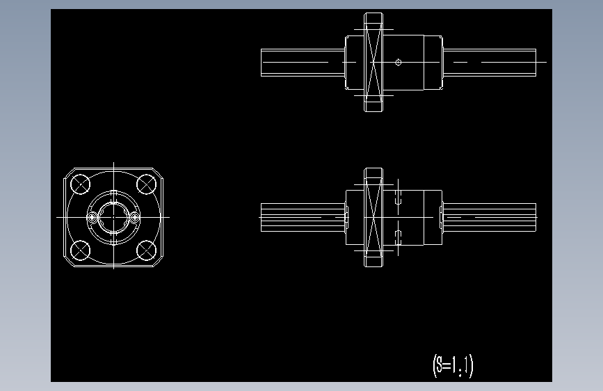 滚珠花键SSPT-AMSSPK-AM_AotuCAD dxf_模型图纸下载 – 懒石网