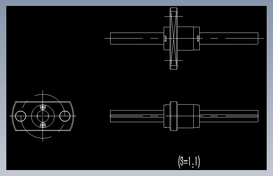 滚珠花键SSPT-AMSSPK-AM_AotuCAD dxf_模型图纸下载 – 懒石网