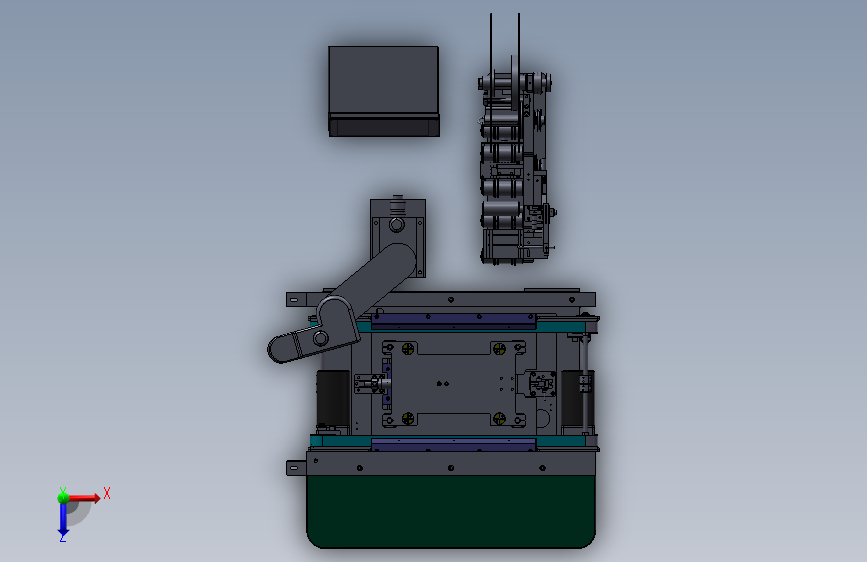 苹果贴标机_SOLIDWORKS 2018_模型图纸下载 – 懒石网