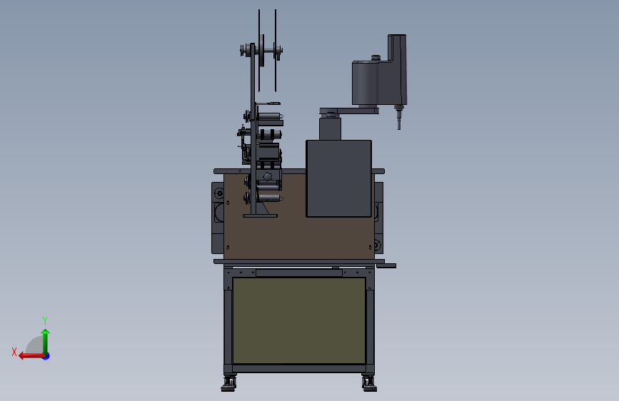 苹果贴标机_SOLIDWORKS 2018_模型图纸下载 – 懒石网