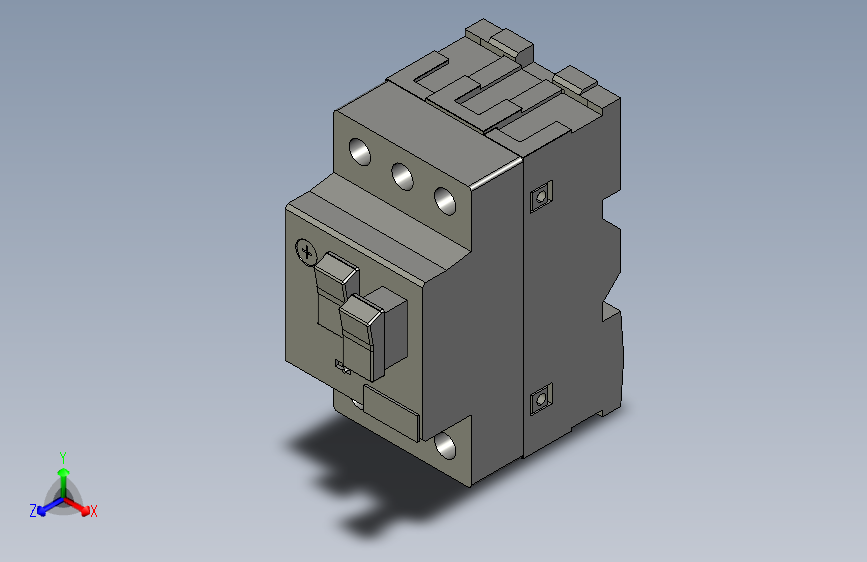 TRIPOLI电机断路器METALTEX MOD。CATIA V5 R17 DISJUNTOR马达三极METALTEX模块中的4-6.3A型号 ...